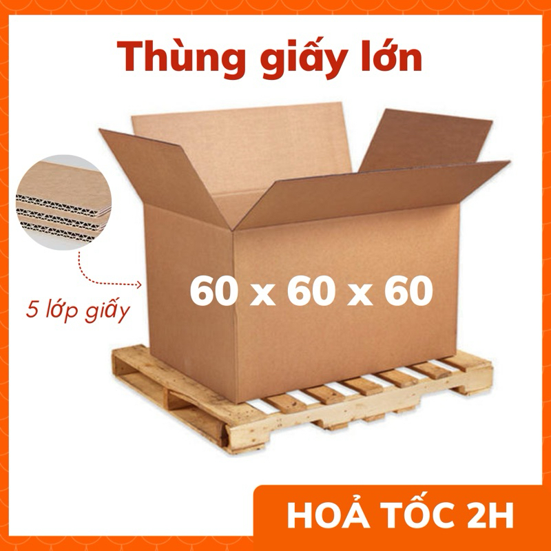 Thùng carton chuyển nhà 60x60x60, hộp carton lớn đóng gói hàng hóa ...