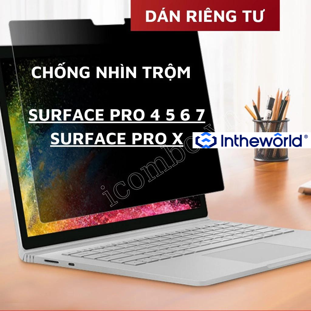 Dán màn hình chống nhìn trộm surface pro X, pro 4/5/6/7, laptop 1/2/3, book 1/2/3 | Shopee Việt Nam