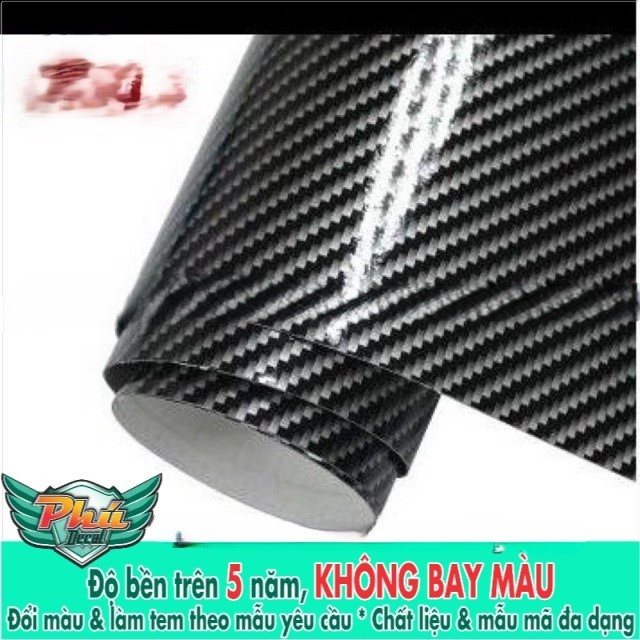 Decal Carbon 3D bóng keo cacbon decal các bon 30x50 -1 | Shopee Việt Nam