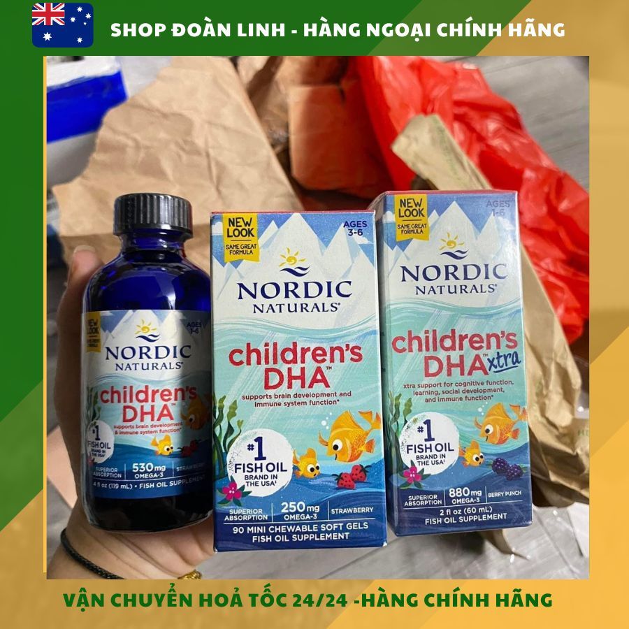Baby DHA, Children DHA, DHA Xtra dạng nước - Nordic Naturals Mỹ, Hàng ...