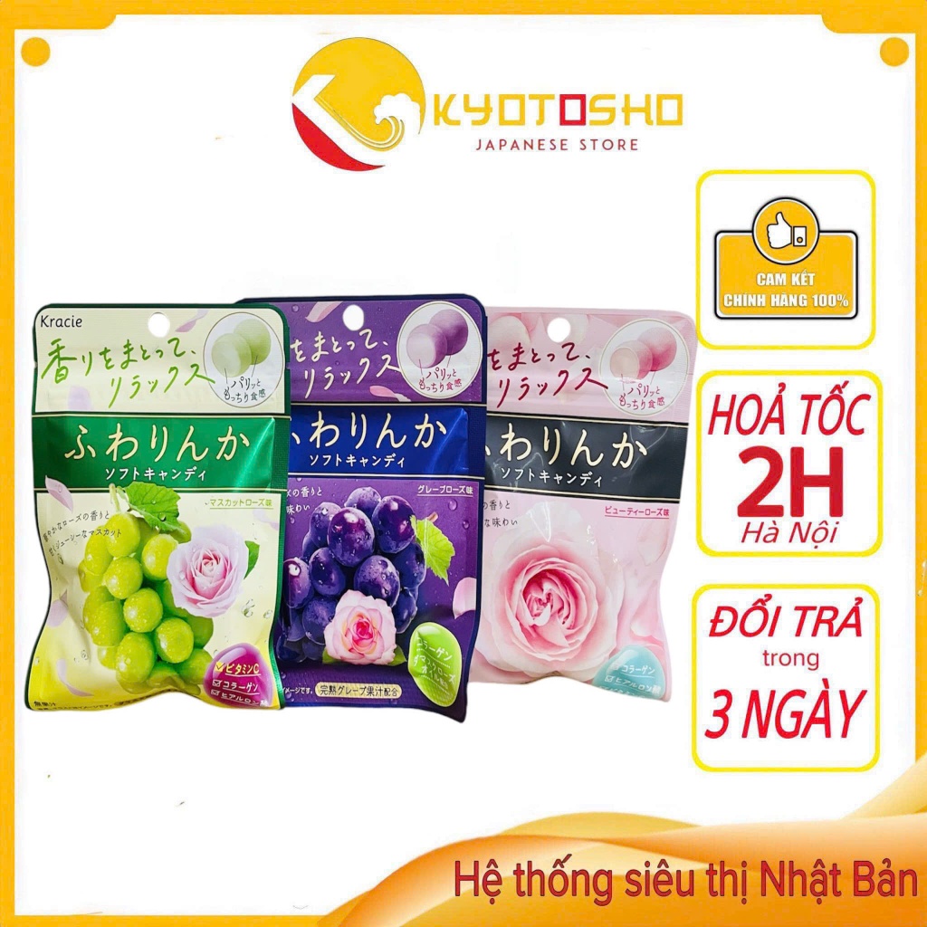 Kẹo hàm hương thơm cơ thể Kracie Collagen hoa hồng Nhật Bản | Shopee Việt Nam