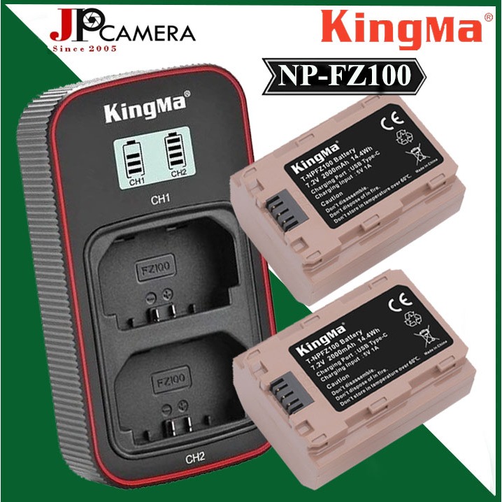 Pin sạc đôi Kingma Ver 3/ Ver 4/ Ver 5 cho Sony NP-FZ100 (Cổng Type C - Sạc nhanh ) | Shopee ...