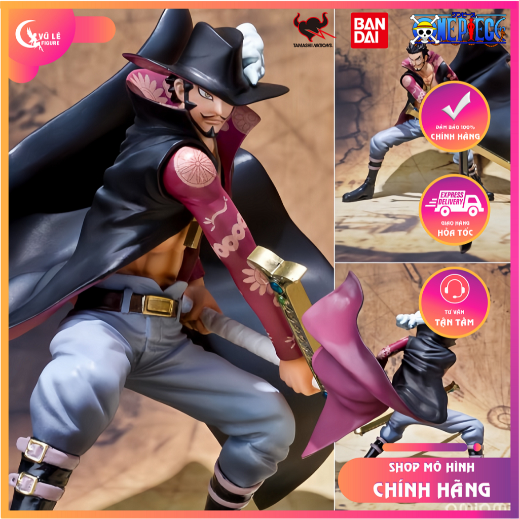 Mô hình Dracule Mihawk One Piece chính hãng Bandai - Figuarts ZERO ...