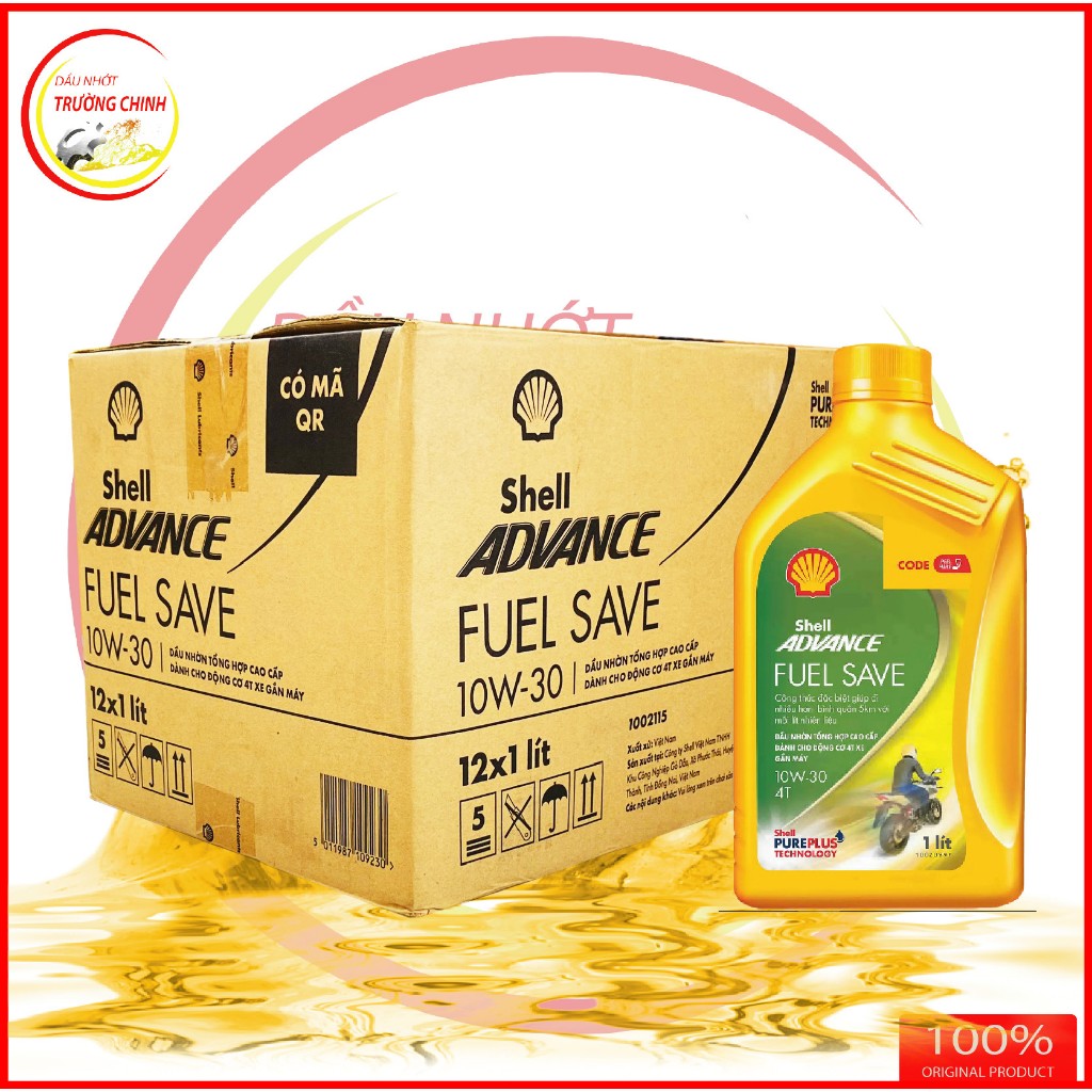 Thùng Nhớt Shell Advance Fuel Save 10W30 tiết kiệm nhiên liệu dành cho ...