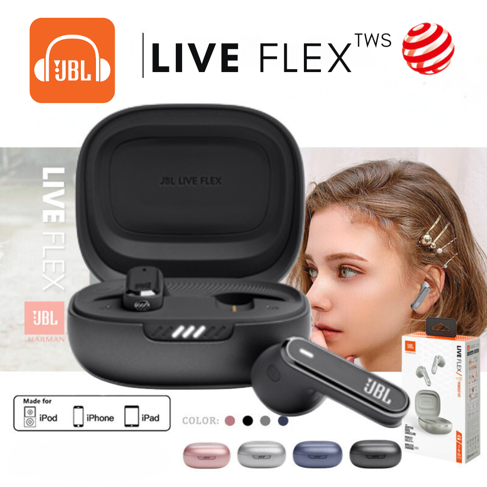 Tai nghe Nhét Tai Không Dây Bluetooth JBL Live Flex TWS Có Micro Chống Nước IP54 Chống Ồn Vật Lý ...