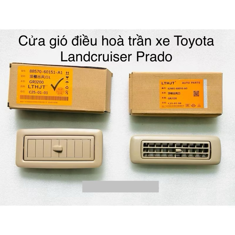 CỬA GIÓ ĐIỀU HOÀ TRẦN SAU TOYOTA LAND CRUISER PRADO LC120 LC200 HÀNG ...