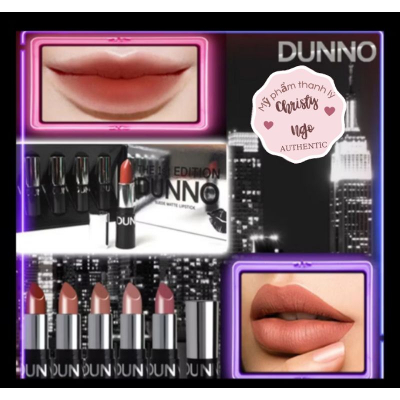 BỊ CHẠM ĐẦU [DATE 2027] SON NỘI ĐỊA HÀN DUNNO SUEDE MATTE LIPSTICK MÀU ...