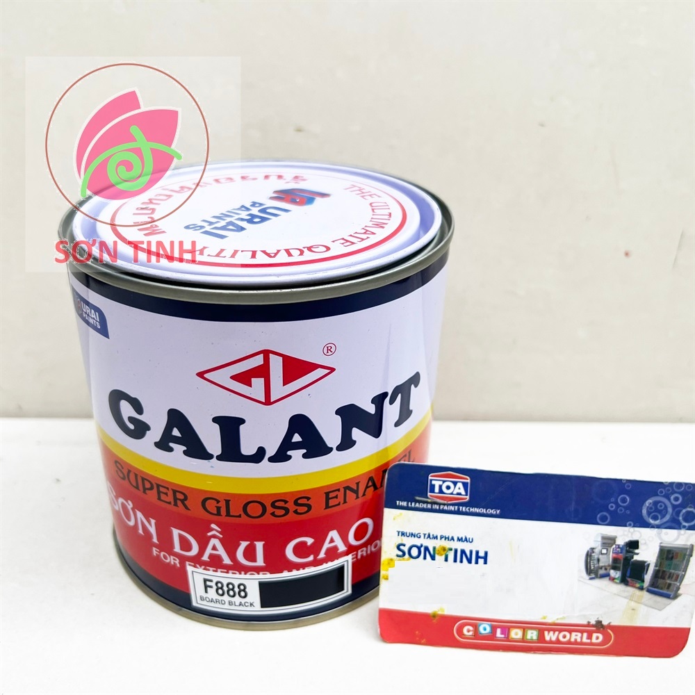 Sơn dầu galant lon màu đen mờ F888 375ml 800ml galant BOARD BLACK 800ml ...