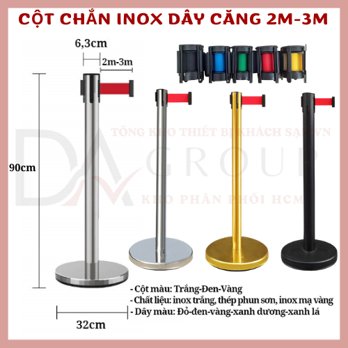 [HỎA TỐC HCM] CỘT CHẮN INOX PHÂN LUỒNG, TRỤ CHẮN INOX DÂY CĂNG CAO CẤP ...
