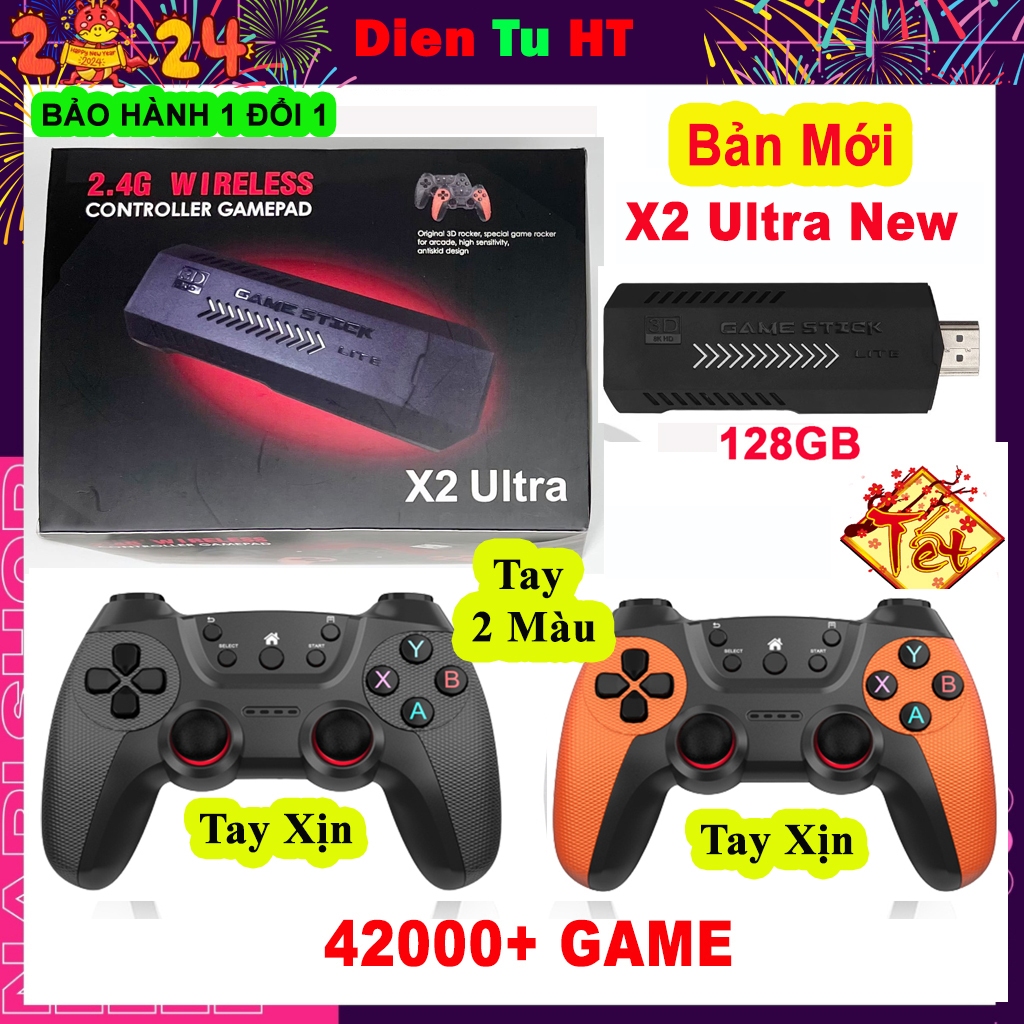Game Stick 4K 3D Pro 41000 Game Tay cầm mode PS5 Cao Cấp, điện tử 4 nút ...