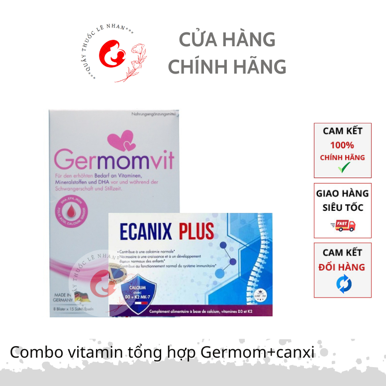 Combo Vitamin tổng hợp GERMOMVIT+Ecanix cho bầu | Shopee Việt Nam