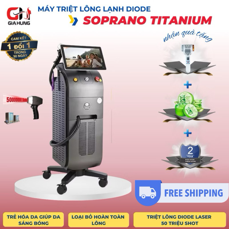 MÁY TRIỆT LÔNG LẠNH SOPRANO DIODE TITANIUM 808Nm | Shopee Việt Nam