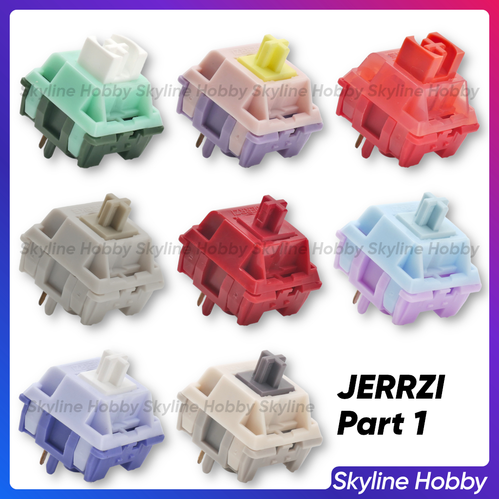 P1 - Switch bàn phím cơ JERRZI - Wisteria, Begonia, Mica, Rouge, Luoli ...