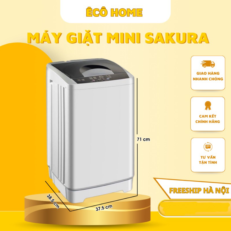 Máy giặt mini sakura 4kg [ BẢN TIẾNG VIỆT ], máy giặt tự động, chính ...