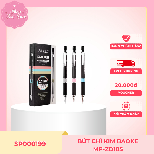 Bút Viết Chì Kim Bấm Cơ Khí - Baoke Simple ZD105 - Ngòi 0.7mm HB - Cao ...