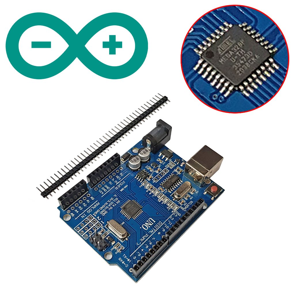 Mạch Arduino UNO R3 ATmega328P CH-340 (Chip dán SMD) || board học lập ...