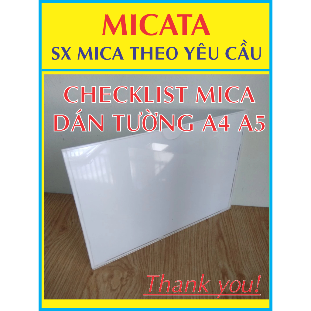 CHECKLIST MICA DÁN TƯỜNG A4 A5 OK | Shopee Việt Nam