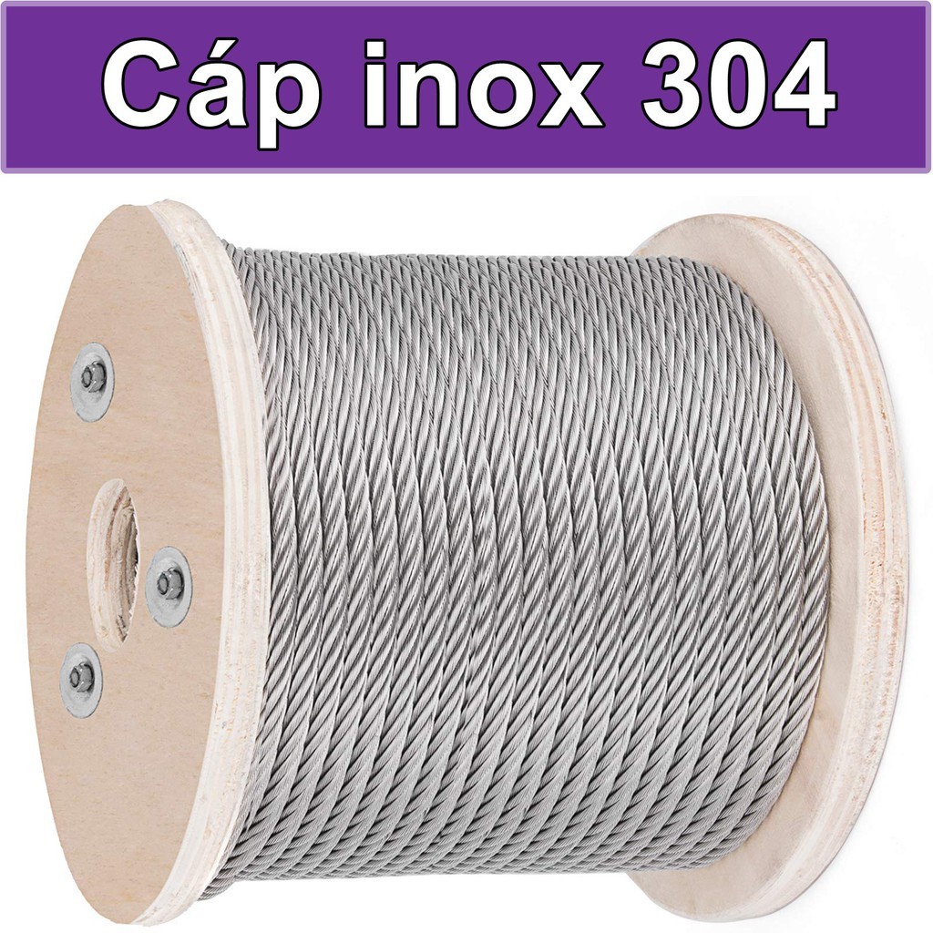 Dây cáp inox 304 phi 2mm - 3mm - 4mm TÍNH THEO MÉT NHA QUÝ DỊ - Cáp ...