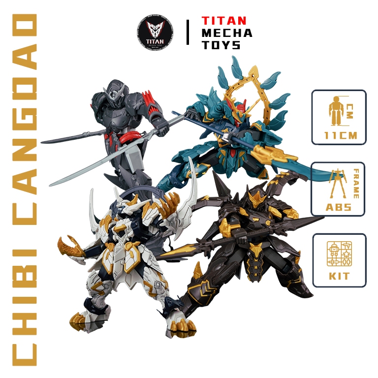 [ Hàng Sẵn ] Mô hình lắp ráp Chibi Box Cangdao Thanh Long - Bạch Hổ ...