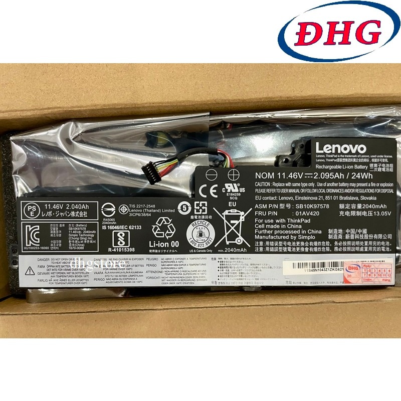 Pin laptop Lenovo ThinkPad T470 T480 A475 A485 TP25 01AV421 01AV489 ...