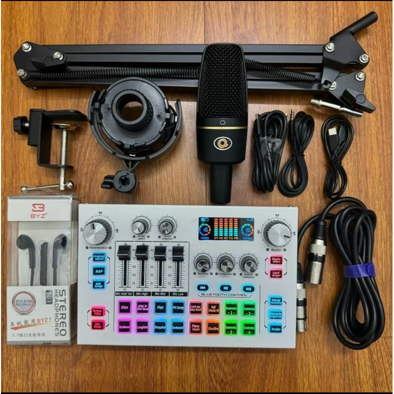 Combo Livestream mới nhất 2024 Sound Card X7 Bản tiếng anh + Míc AQTA ...