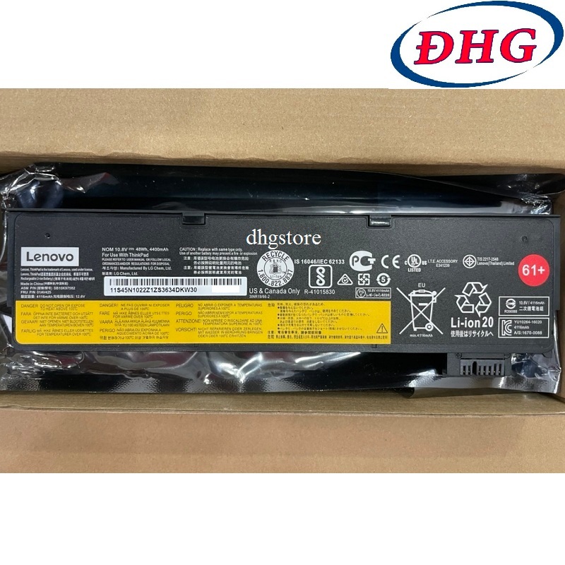 Pin laptop Lenovo Thinkpad T470 T570 T480 T580 P51S P52S TP25 A475 ...