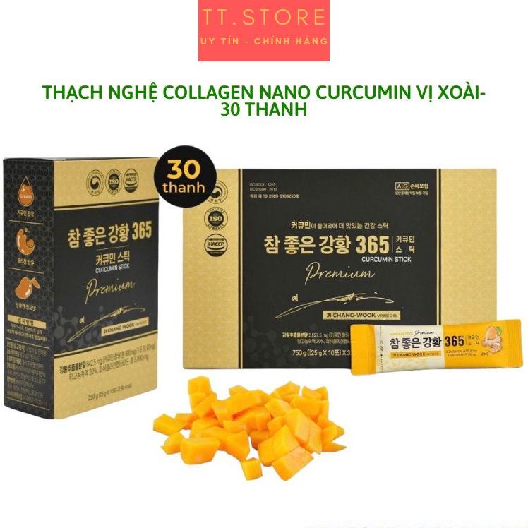 [Mẫu Mớii]Thạch Nghệ Collagen Nano Curcumin Jelly 365 Vị Xoài Hàn Quốc ...