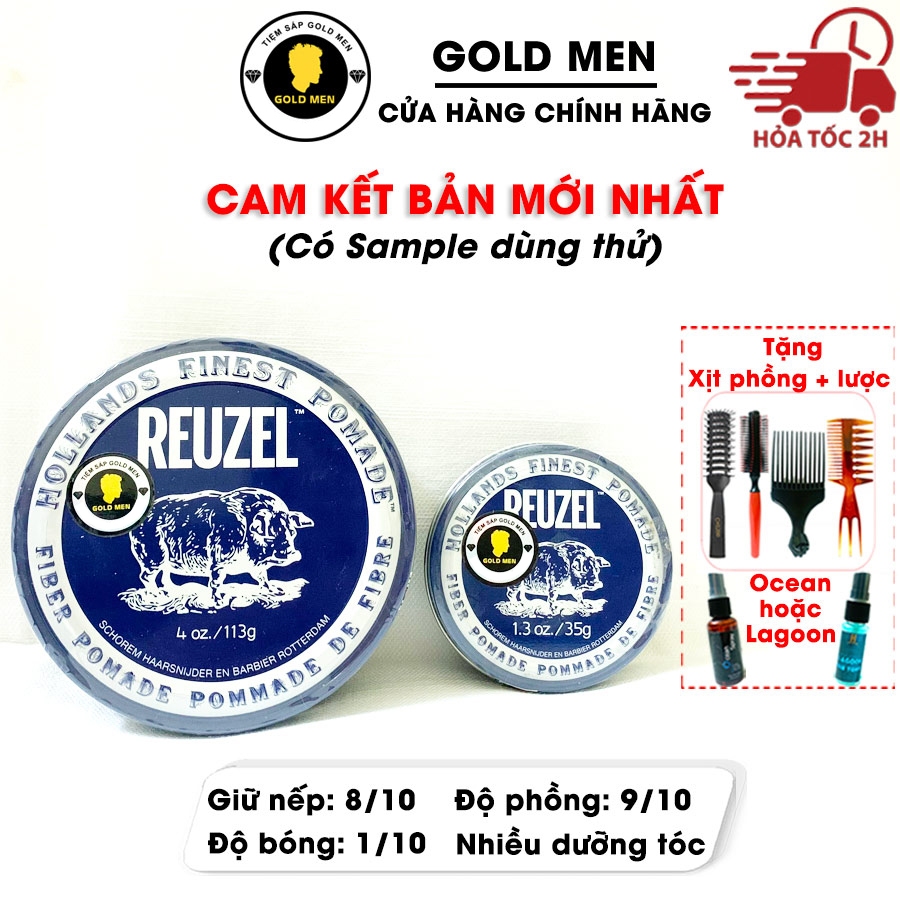 Sáp vuốt tóc Reuzel Fiber Pomade, Pomade vuốt tóc | Shopee Việt Nam