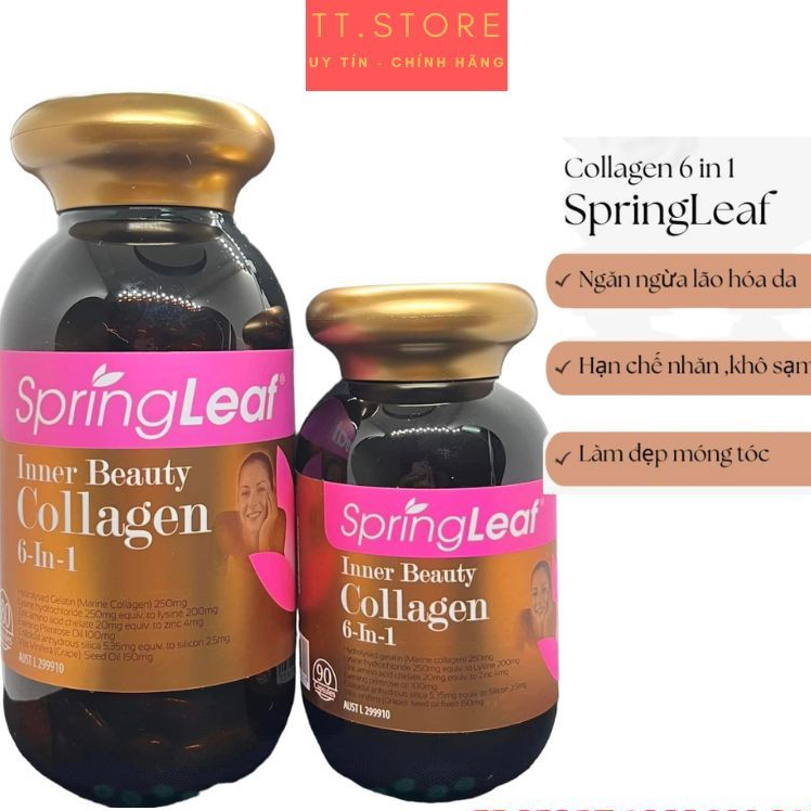 Viên Uống Collagen Spring Leaf Inner Beauty Collagen 6-in-1 Advanced Úc ...