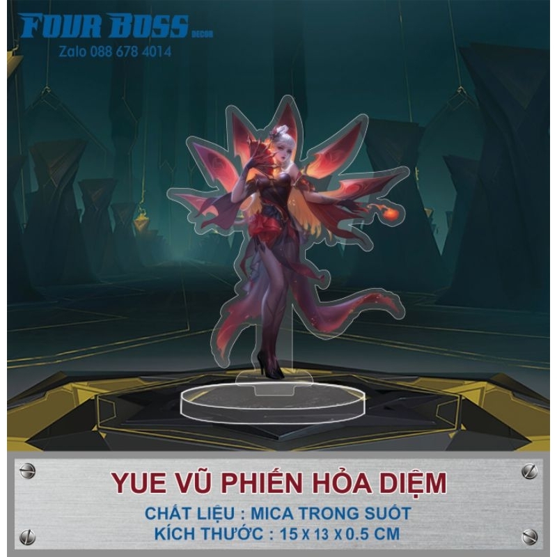 Mô Hình Tướng Yue Vũ Phiến Hỏa Diệm Trong Game Liên Quân Mobile - Arena ...