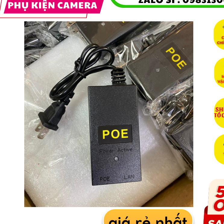 SW POE 2 cổng gigabit 1000M, bộ chia poe 2 cổng tốc độ gigabit Loại tốt ...