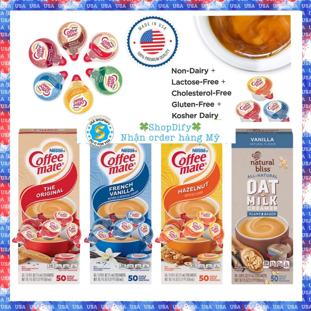 Kem Sữa Nestle COFFEE MATE Creamer dạng tub lỏng, gói bột, vị Original ...