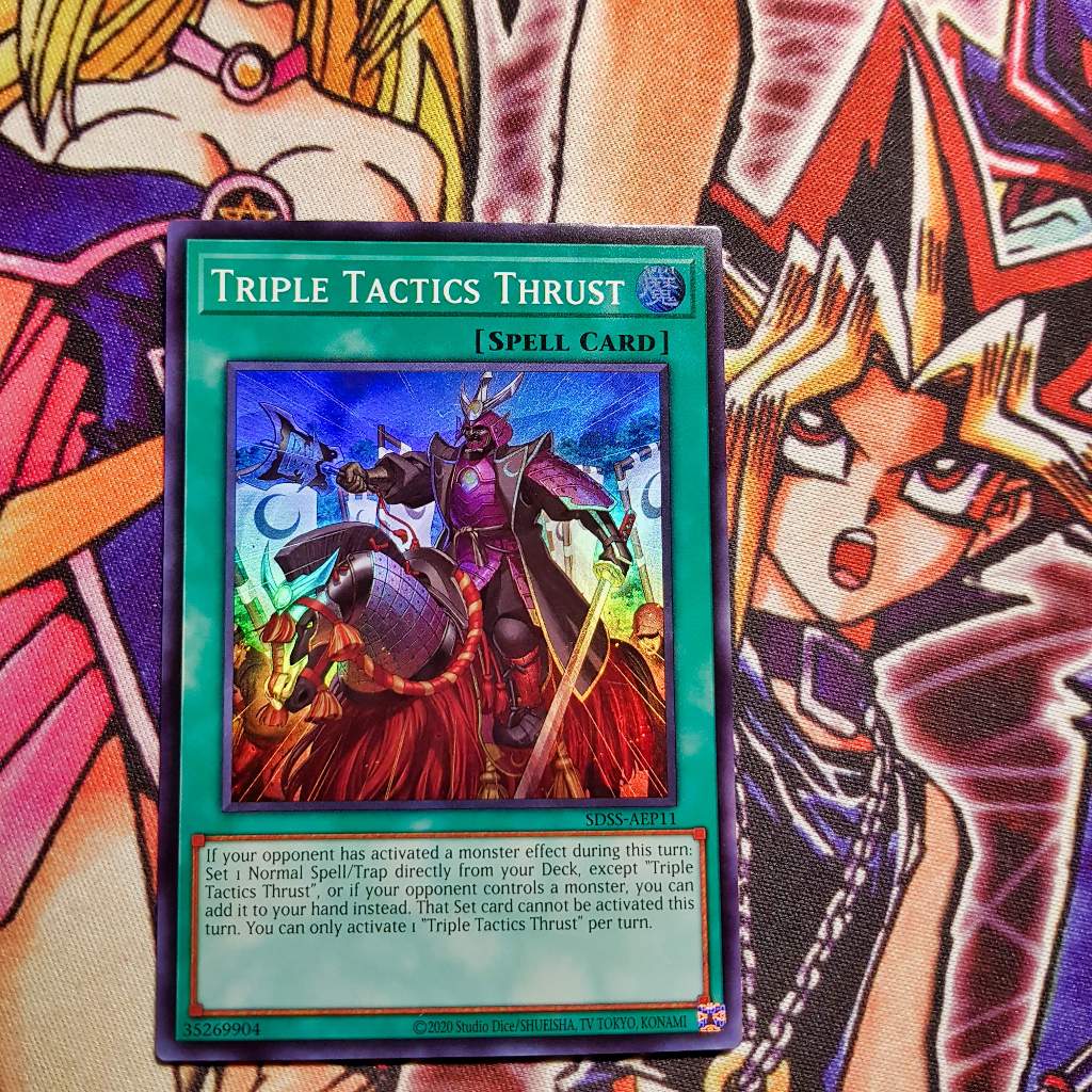 Thẻ bài Yugioh chính hãng | Triple Tactics Thrust (AE) | Super Rare. | Shopee Việt Nam