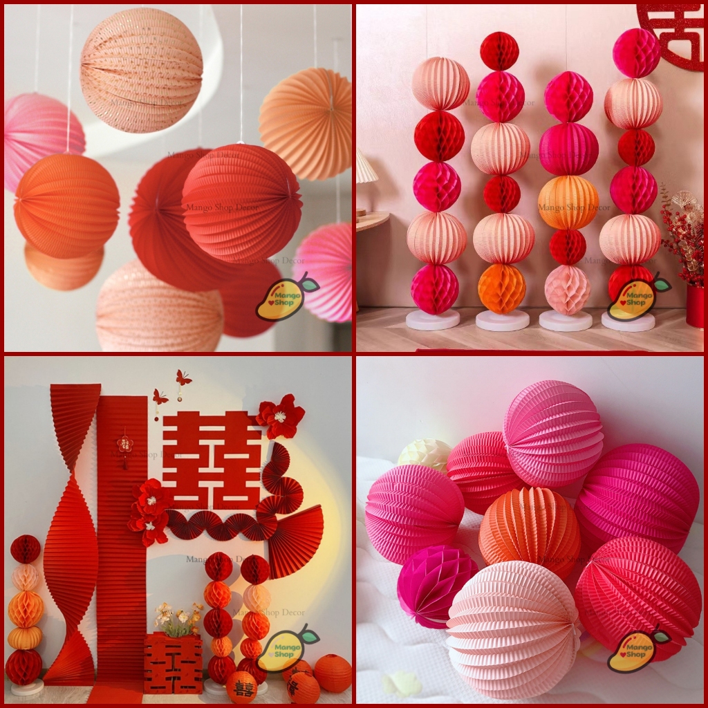 Quả Cầu Giấy Gấp Origami Nan Dưa Hấu Trang Trí Tiệc Cưới Quán Cà Phê ...