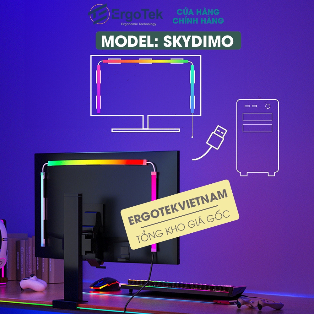 Dây Đèn Led Skydimo Đồng Bộ Ánh Sáng Với Màn Hình - Bản 3 Cạnh / 4 Cạnh - Dùng Cho HĐH Window ...