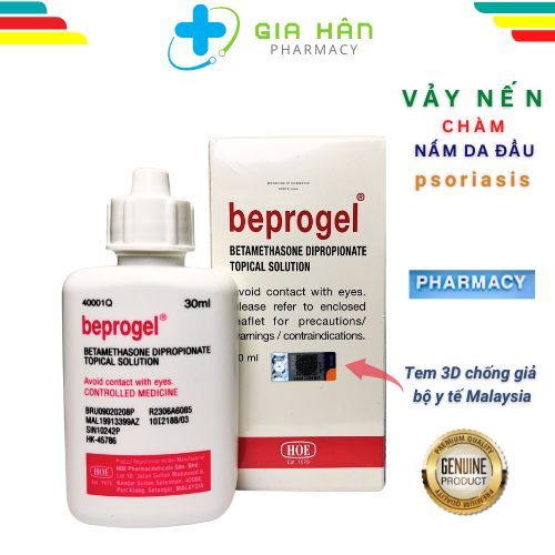 Beprogel 30ml hỗ trợ giảm Chàm, Vảy nến, Nấm da đầu. | Shopee Việt Nam