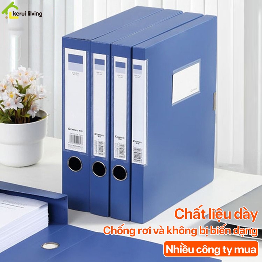 Bìa Hộp Đựng Hồ Sơ Tài Liệu A4, File Hộp Lưu Trữ Ngăn Nắp AIGE | Shopee ...