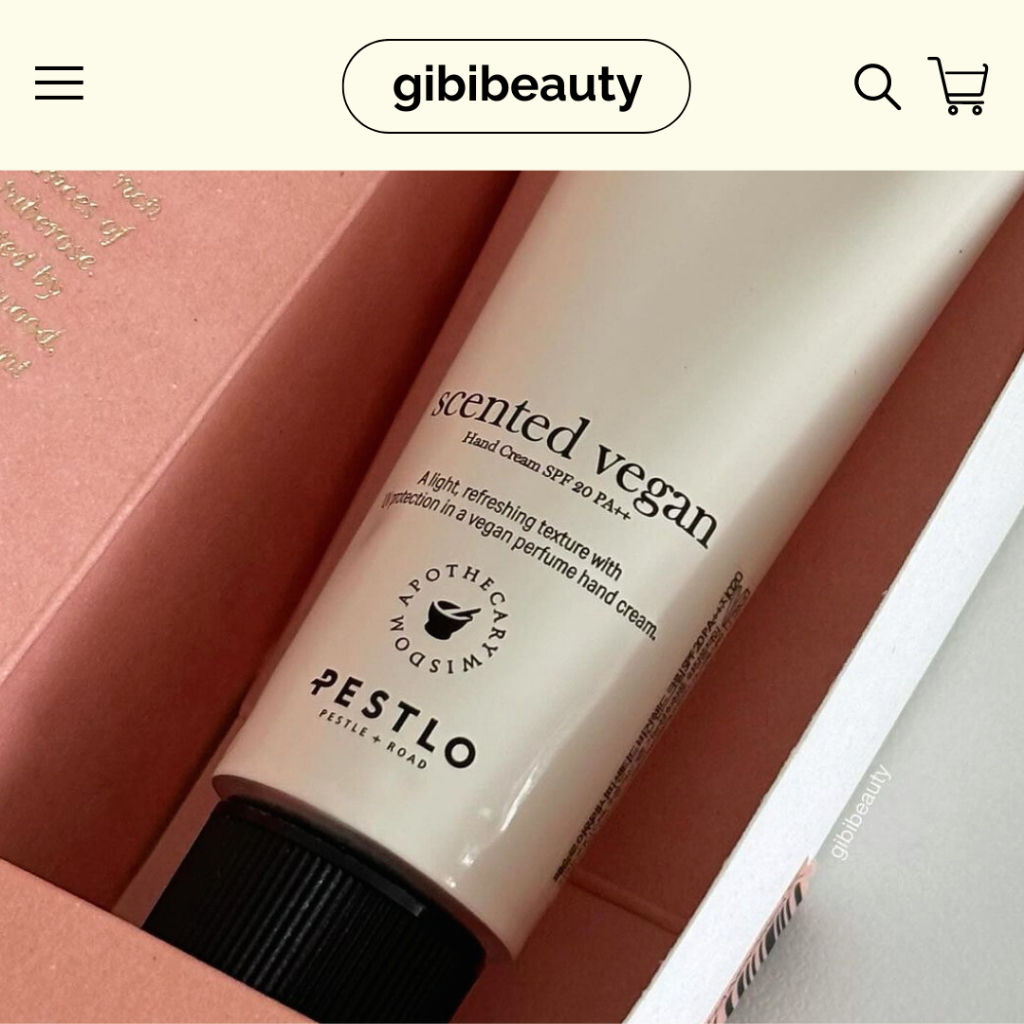 Kem tay nước hoa chống nắng PESTLO Ourecipe Scented Vegan Hand Cream ...