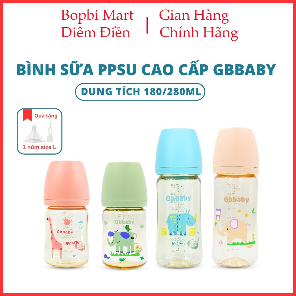 [Gb-Baby Chính Hãng]Bình Sữa Gb Baby PPSU Hàn Quốc 180ML, 280ML - GIAN HÀNG CHÍNH HÃNG | Shopee ...
