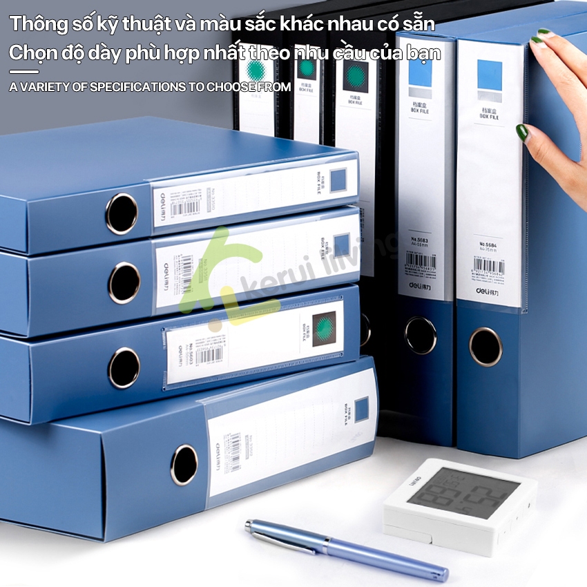 File Hộp Đựng Hồ Sơ Tài Liệu A4, Bìa Hộp Văn Phòng Ngăn Nắp PIKUP ...