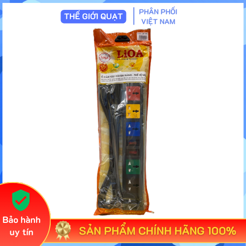 [HỎA TỐC] Ổ cắm LiOA 6D32N/6D52N 2200W 6 lỗ đa năng 2 công tắc, dây dài 3M/5M - Hàng chính hãng ...
