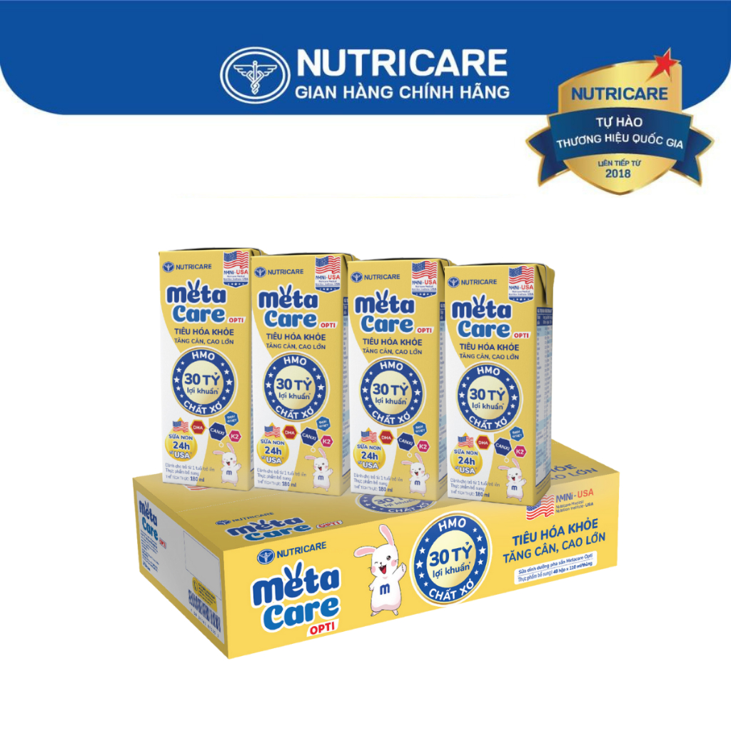 Thùng 48 Hộp Sữa Bột Pha Sẵn METACARE OPTI Nutricare Sữa Non 24h Bé Tiêu Hoá Khoẻ Tăng Cân Cao ...