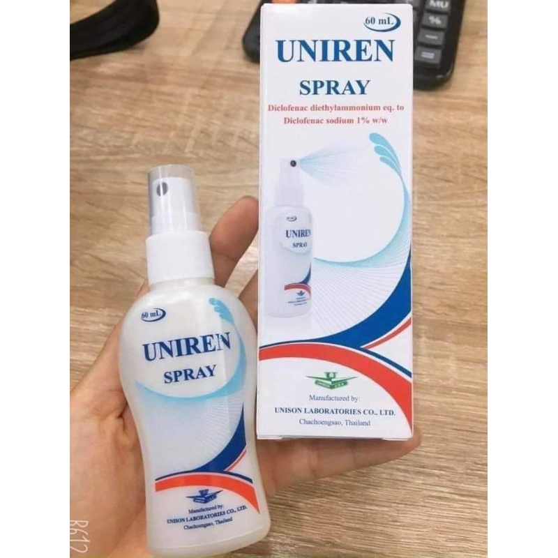 Dầu Xịt Xoa Bóp Uniren Spray Thái Lan 60ML | Shopee Việt Nam
