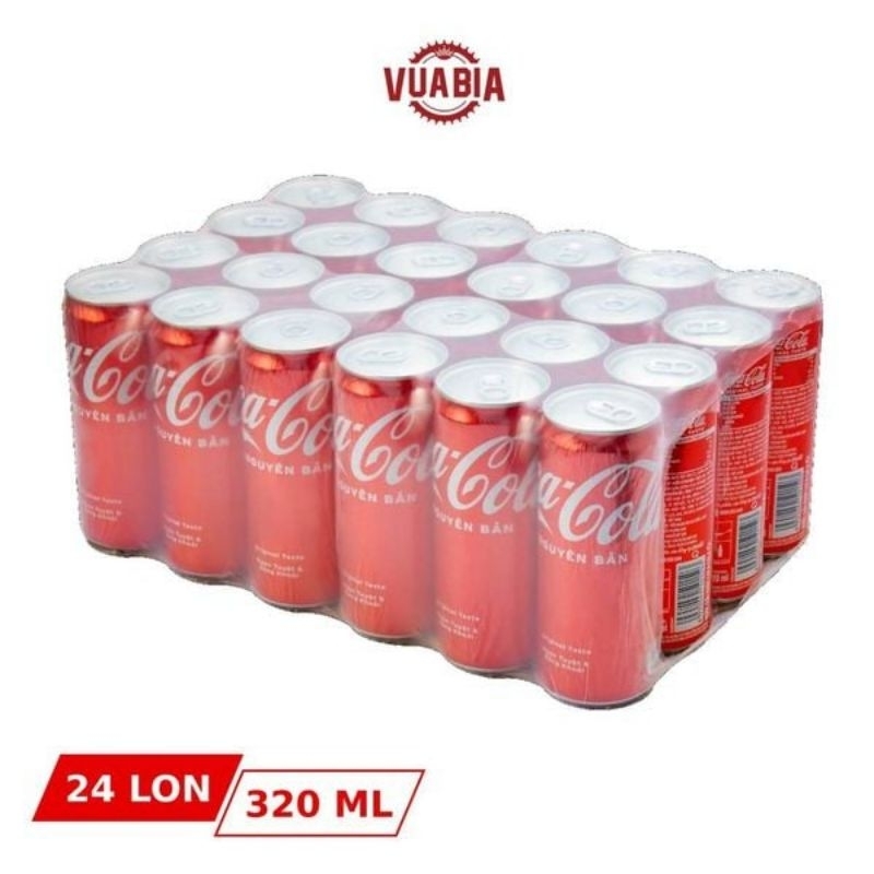 Thùng 24 Lon Coca Cola 320ml | Shopee Việt Nam