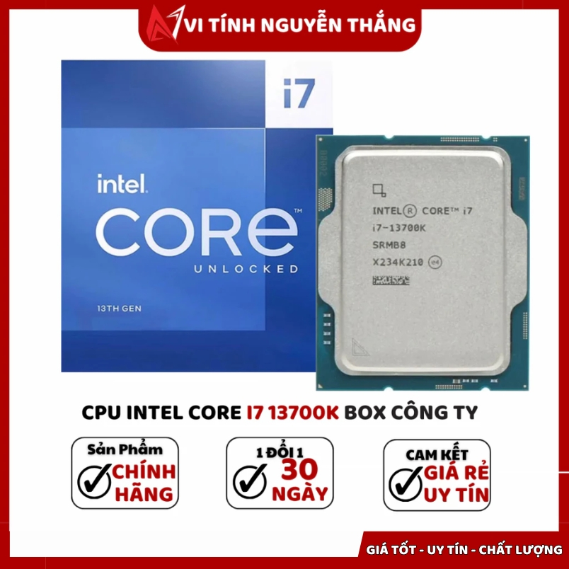 CPU Intel Core I7 12700K, I7 13700K , I5 13600KF, I5 13600K,i9 13900k ...