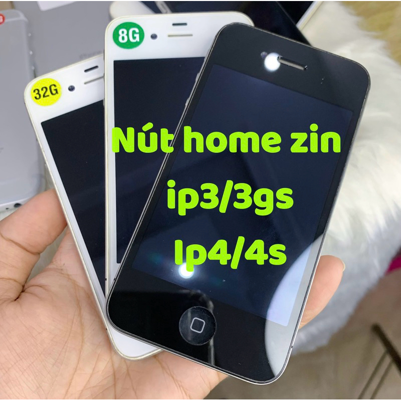 Nút home zin ip3/3gs/4/4s cả cụm màn hỏng lấy home | Shopee Việt Nam
