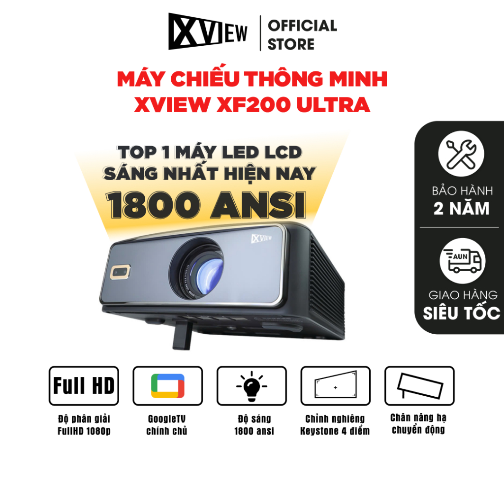 Máy chiếu thông minh Xview XF200 Ultra - Máy chiếu LED LCD sáng nhất ...