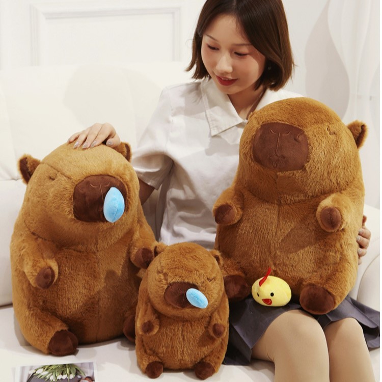 (MIỄN SHIP TẶNG CAPYBARA NHỎ) GẤU BÔNG CAPYBARA 25CM LÔNG MỊN | Shopee ...