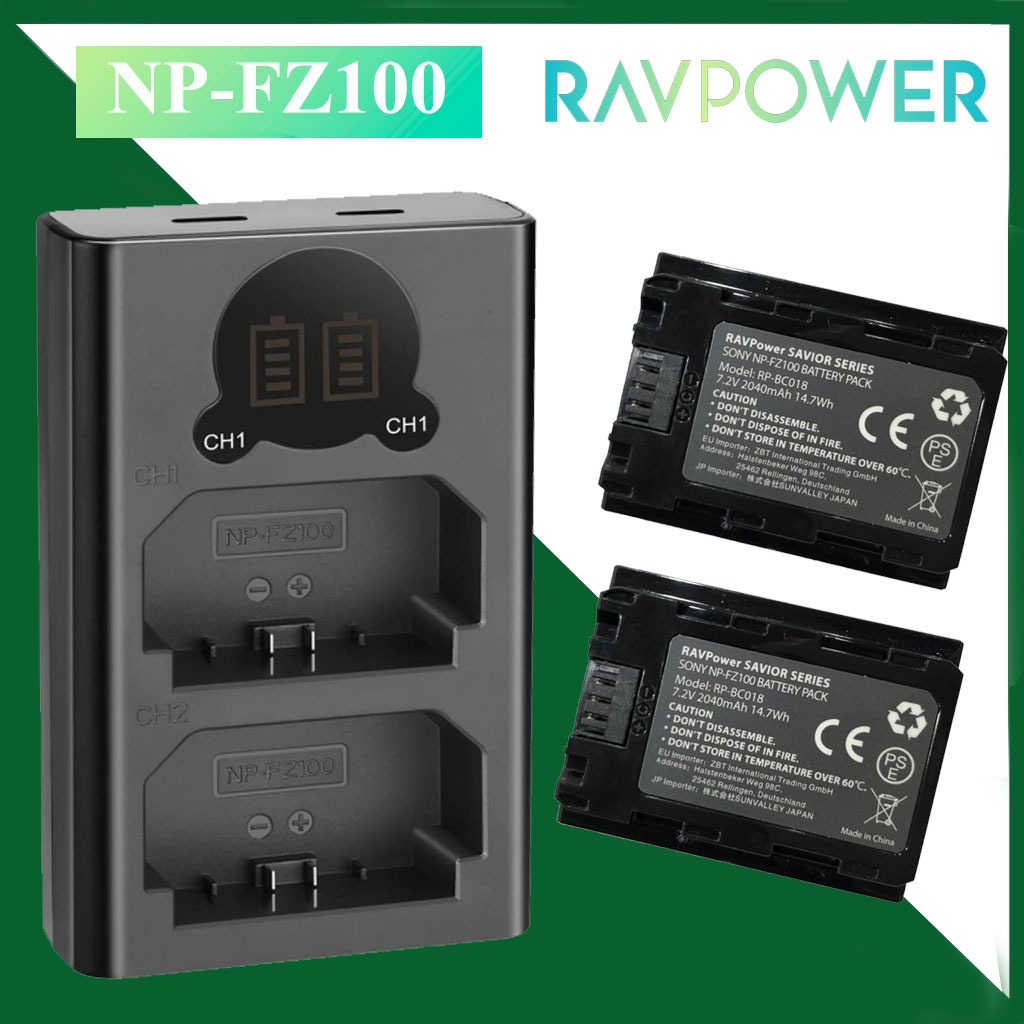 Pin sạc máy ảnh Ravpower cho Sony NP-FZ100 | Shopee Việt Nam