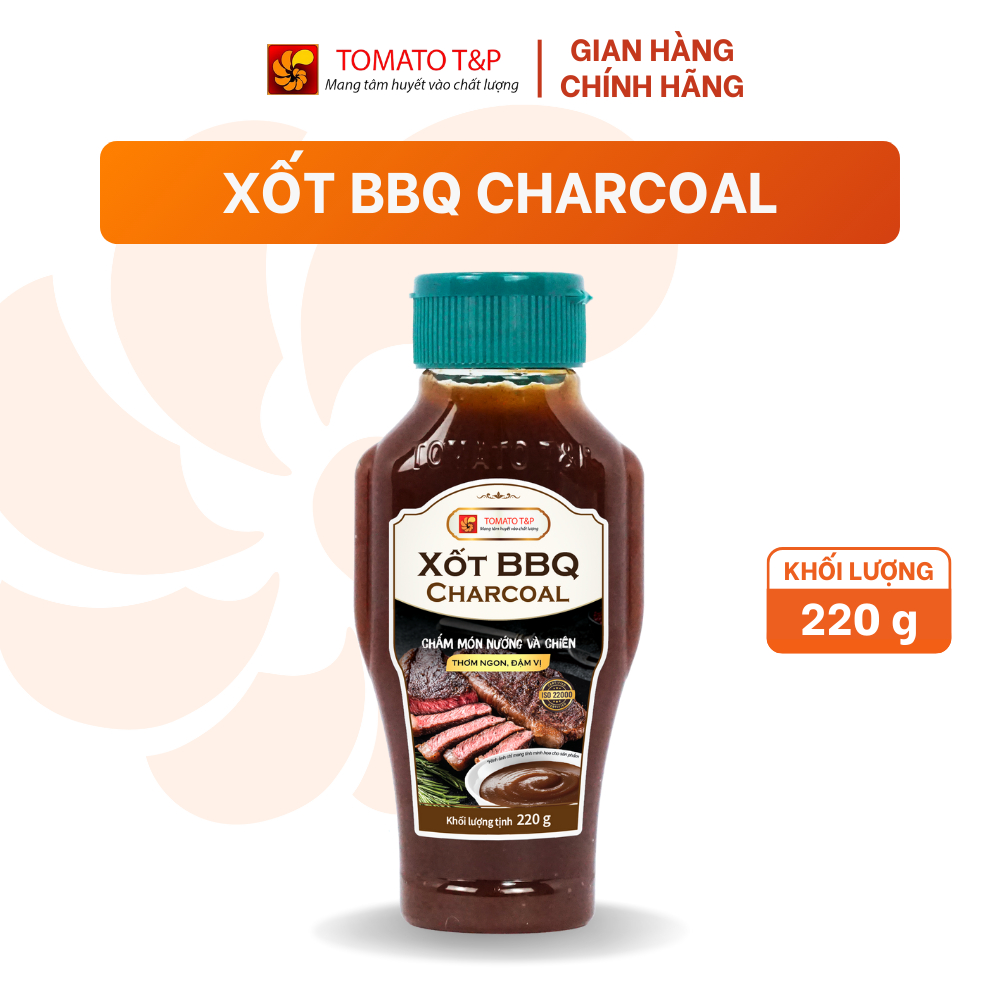Xốt BBQ Charcoal chai 220g - TOMATO T&P | Shopee Việt Nam